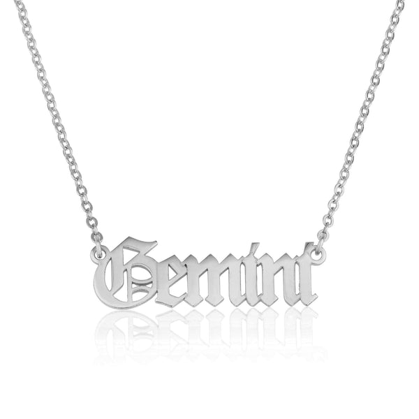 Gemini Script Necklace